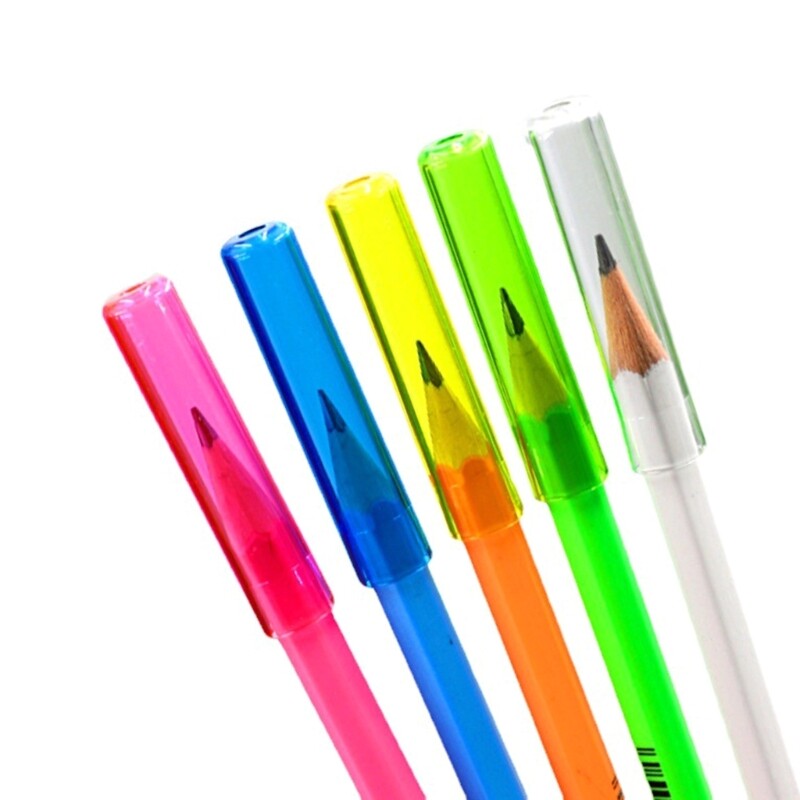 Transparent Pencil Caps Pen Tip Covers Clear Pencil Tops for Kid ...