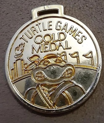 Teenage Mutant Ninja Turtles Gold Medal Turtle Games Tmnt Medallion ...