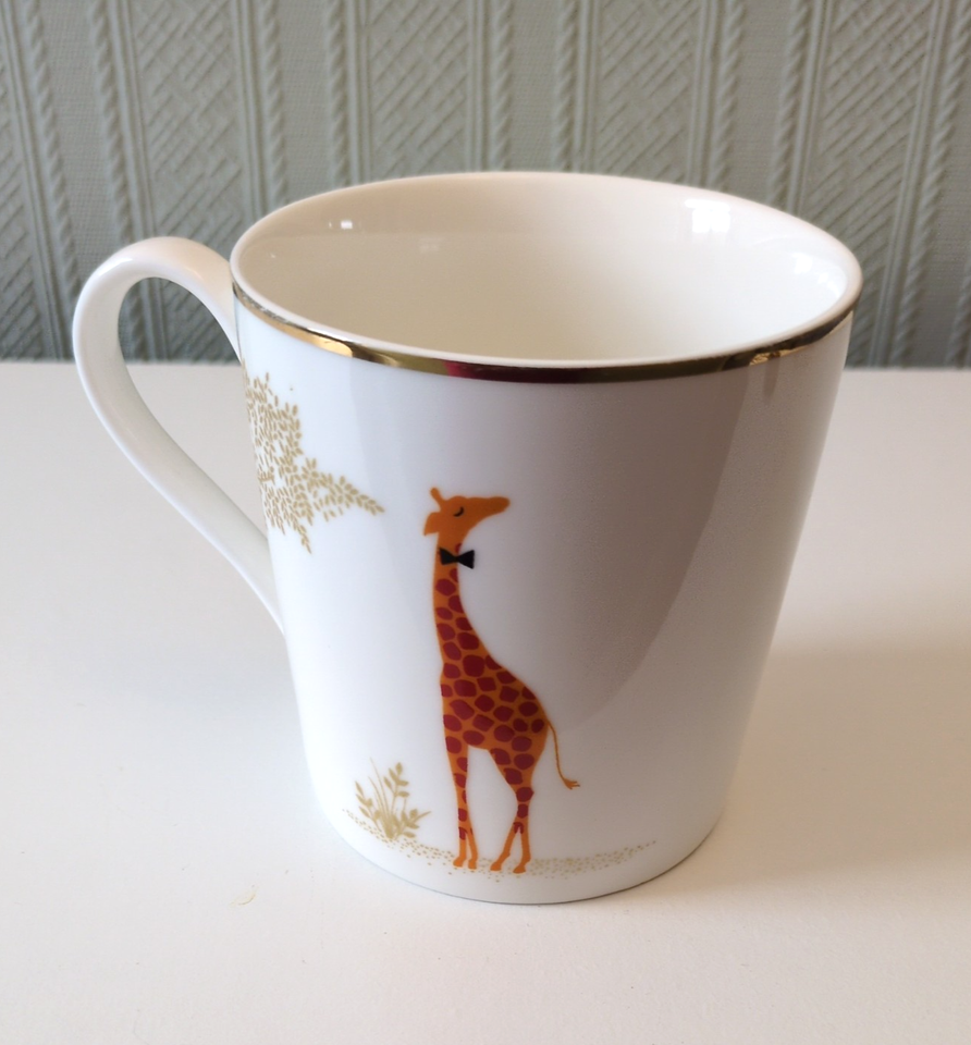 Portmeirion Sara Miller Giraffe Mug Gold Rim | eBay UK