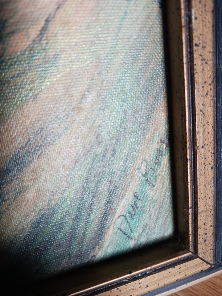 ~Vintage 1960’s NFL Chicago Bears Football Dave Boss Oil Painting w ...