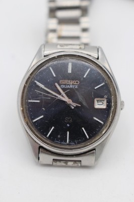 Vintage Mens Seiko S3 Quartz Watch With Day-Date Silver Toned | eBay