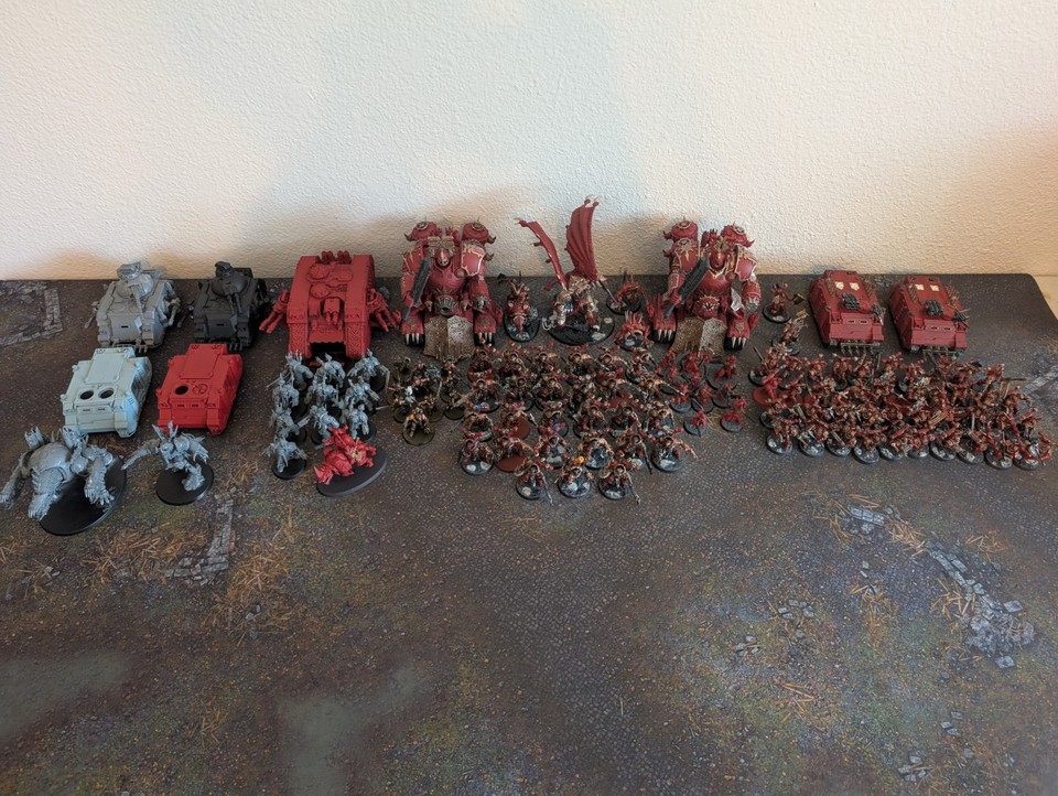 Warhammer 40k Chaos World Eaters Army Lot - Some Pro Painted | eBay