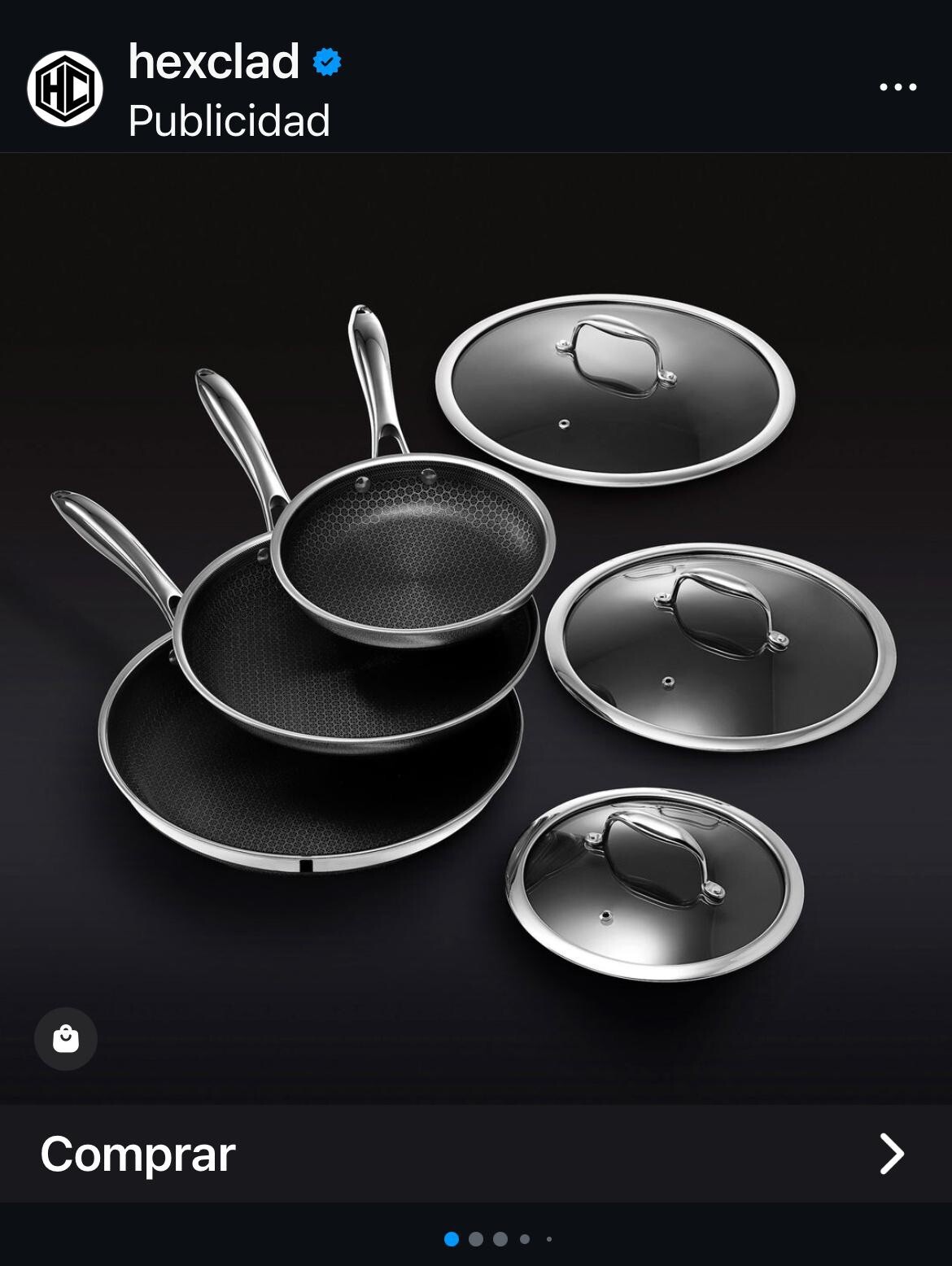 Hexclad Hybrid Nonstick 6-Piece Fry Pan Set, 8, 10 and 12-Inch Frying ...