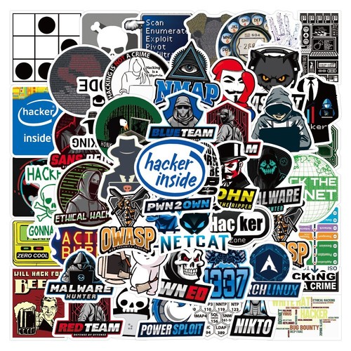 50X Programer Coders Hackers Developer Geek Graffiti Stickers Laptop PC ...
