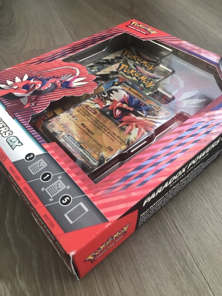 Pokémon TCG: Paradox Powers ex Special Collection Koraidon & Miraidon ...