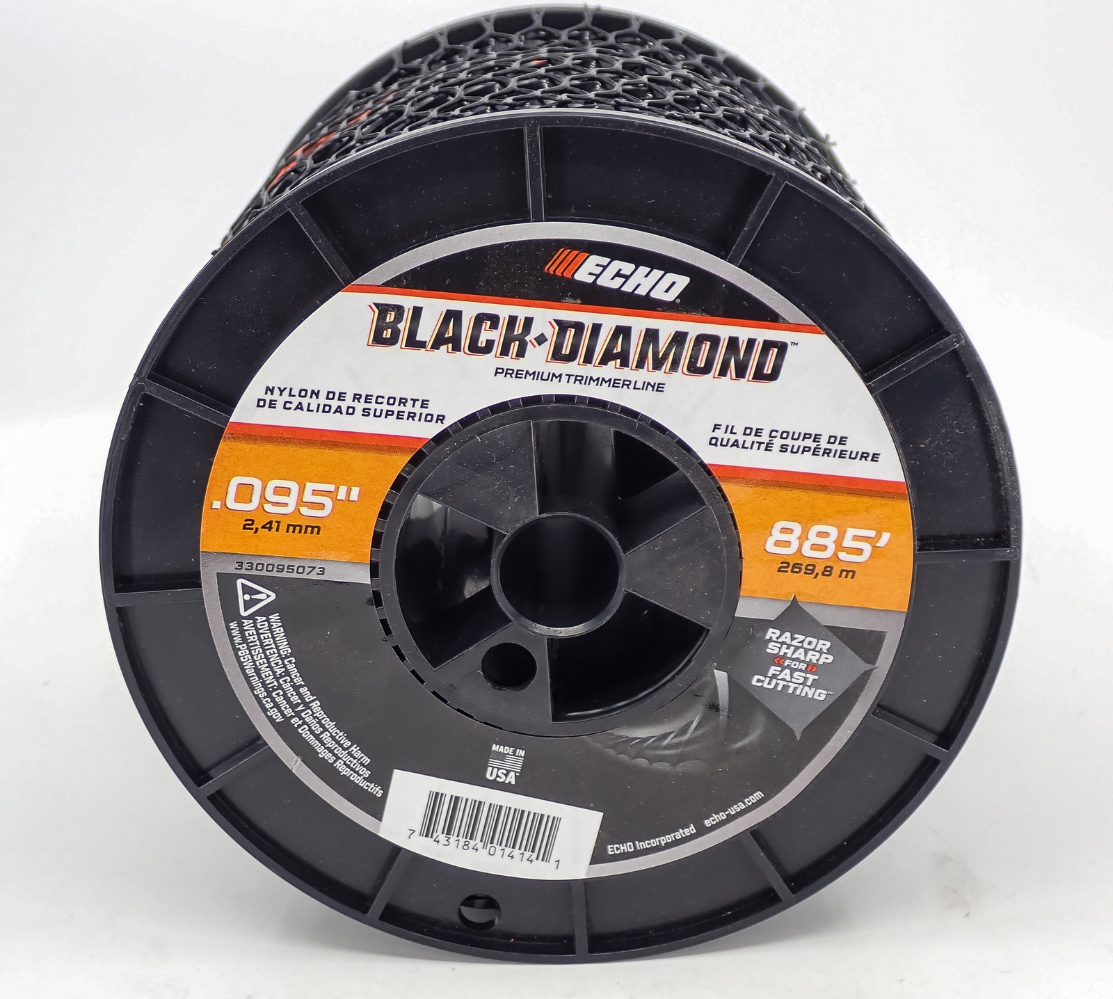 GENUINE ECHO BLACK DIAMOND LINE .095 3LB SPOOL 885FT 330095073 | eBay
