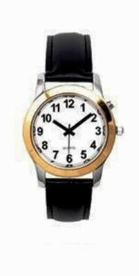 Men'S Deluxe Talking Wrist Watch Two Tone for the Blind and Low Vision ...