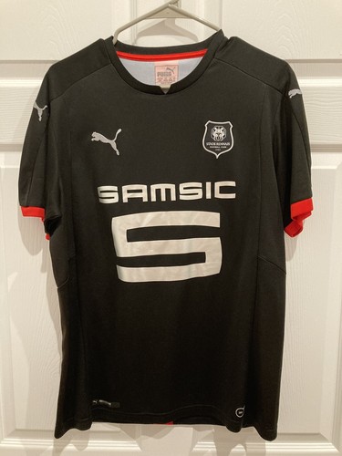 PUMA 2017/18 Stade Rennais Away Jersey Size Medium Black GENTLY USED ...