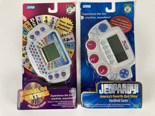 Wheel Of Fortune & Jeopardy Handheld Games 2005 Hasbro Parker Brothers ...