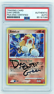 PSA Signed Dan Green Entei Secret Wonders Holo Cracked Ice 4/132 | eBay