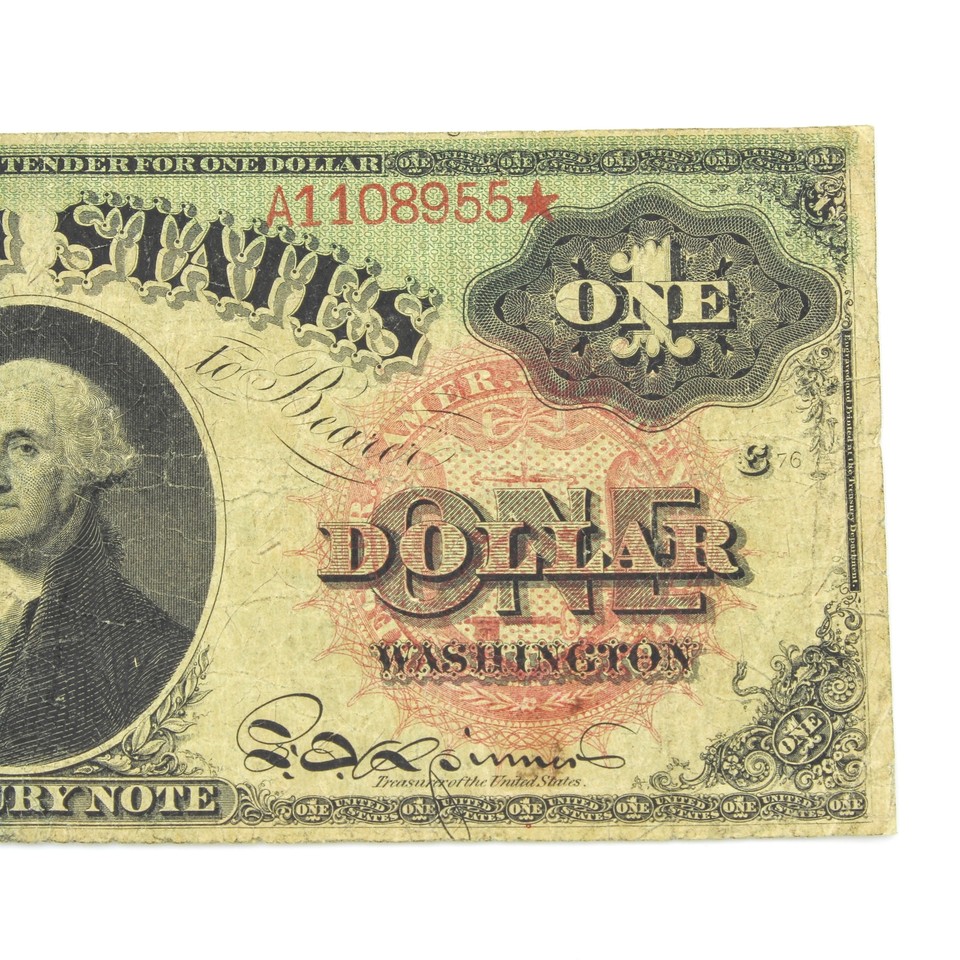 1869 $1 Rainbow Note United States Treasury Note Legal Tender No ...