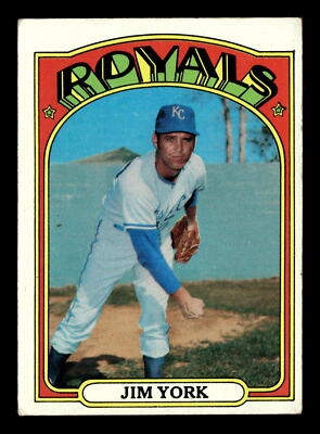 Jim York 1972 Topps #68 Kansas City Royals Ex | eBay