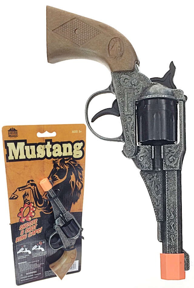 Mustang Metal Western Revolver 8 Shot Ring Cap Gun | eBay