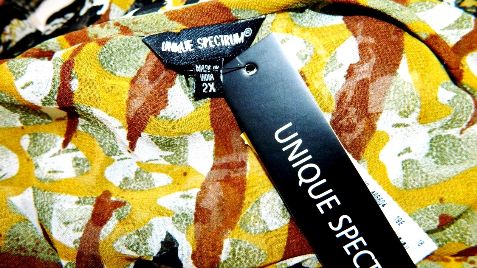 Unique Spectrum Women Plus Size 1x 2x 3x Sheer Chiffon Beige Tunic Top ...