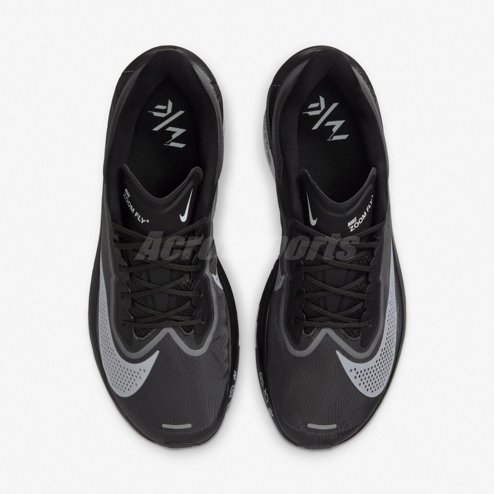 Nike Zoom Fly 6 Black Light Smoke Grey Men Road Running Jogging Shoes ...