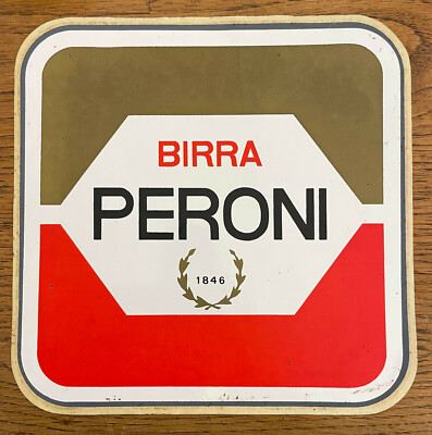 BIRRA PERONI beer bier GRANDE ADESIVO STICKER originale vintage * | eBay