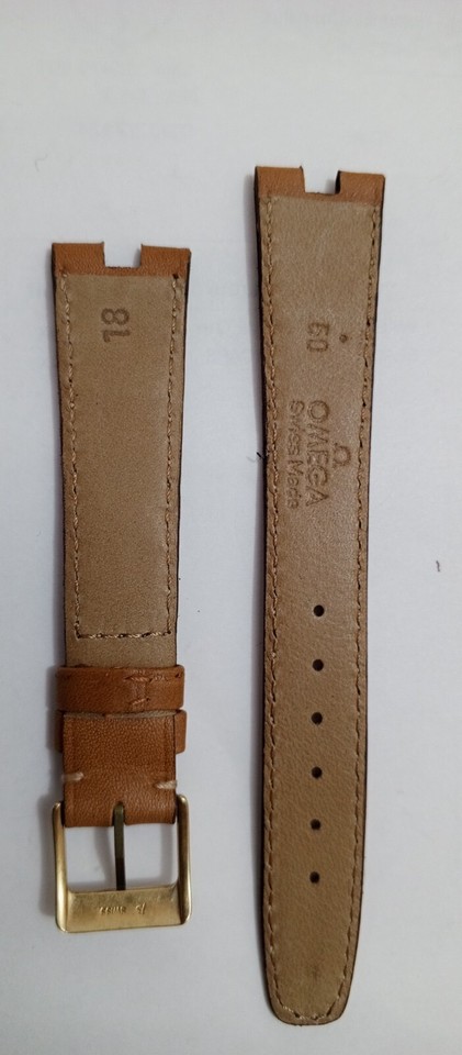 Vintage Omega watch strap brown with buckle | eBay
