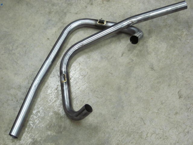Exhaust Header pipes Triumph drag pipes 1 3/4" bare steel chopper long ...