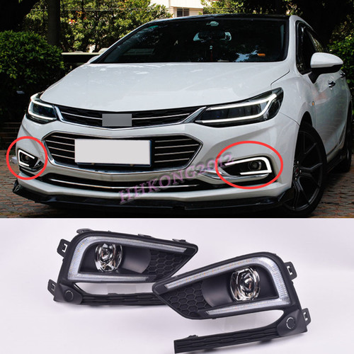 For Chevrolet Cruze 2016-2018 LED Daytime Running Light Front Fog Light ...