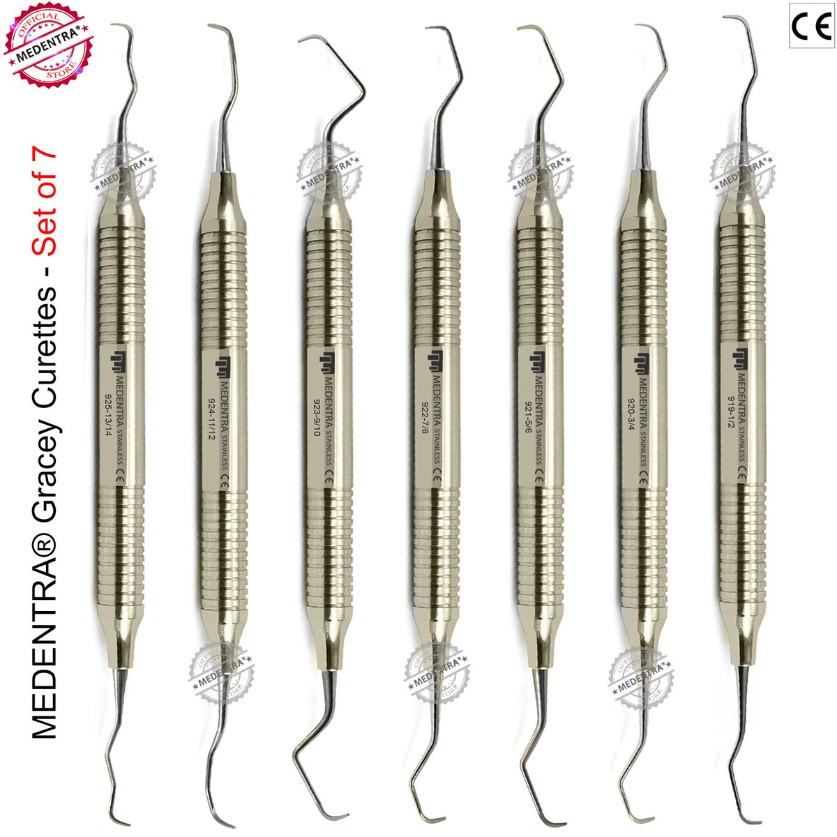 Numeros De Gracey Cureta LS3020 SET PARO Kit De Curetas Gracey Acero