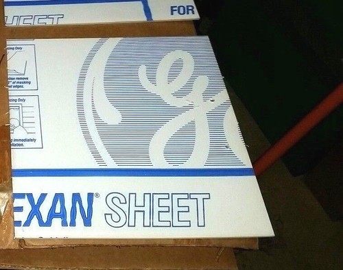 GE Lexan Sheet Polycarbonate 1/8" Thick, Clear 12.75" x 12" WITH HOLES ...