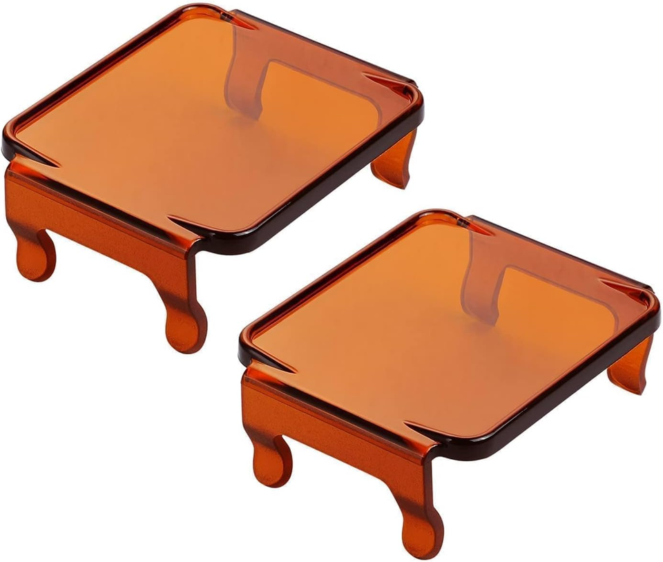3 Inch Amber LED Pods Covers 2PCS Square Cube Lights Covers PC ...