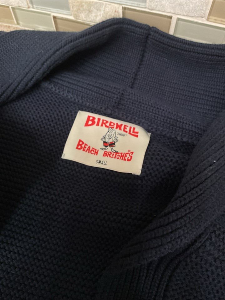 Birdwell Beach Britches Mens Cardigan Sweater Sz S Shawl Collar Silk ...