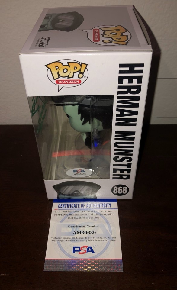 Jeff Daniel Phillips Herman Munster The Munsters #868 Signed Funko Pop ...