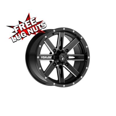 15 inch 15x7 MSA Offroad M41 BOXER BLACK MILLED wheels rims 4x5.39 ...