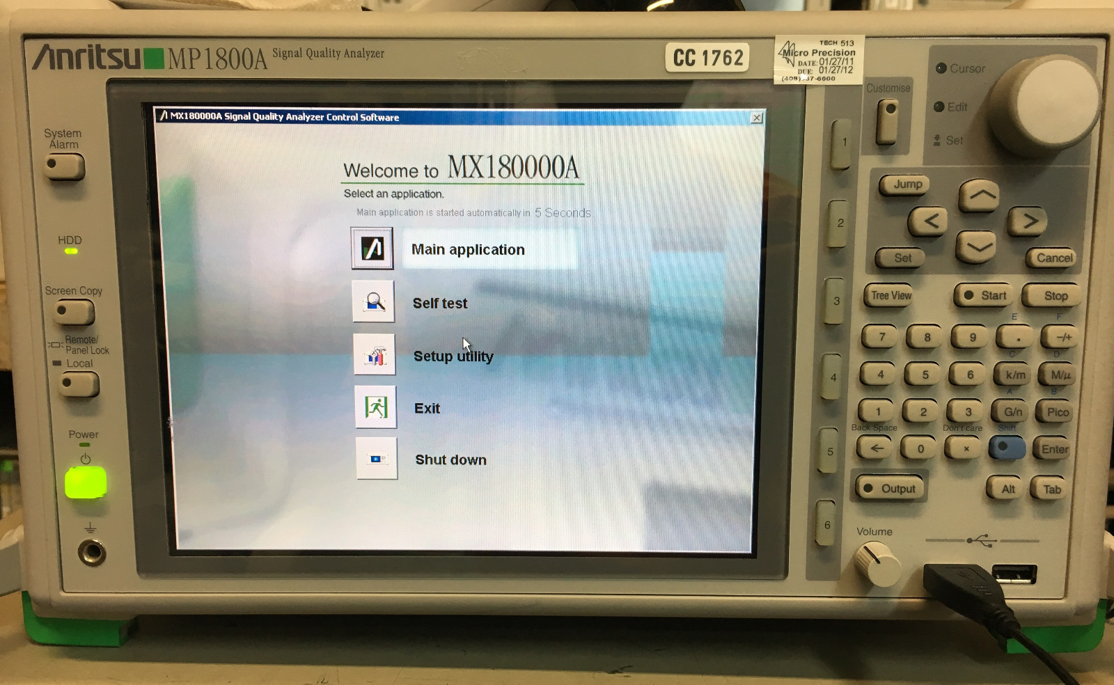 Anritsu MP1800A OPTS 01,02,015 W 2X MU181020A and MU181040A | eBay