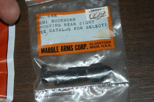 Vintage Marbles No. 64 M Sporting Rear Sight, Semi Buckhorn, NOS Made ...