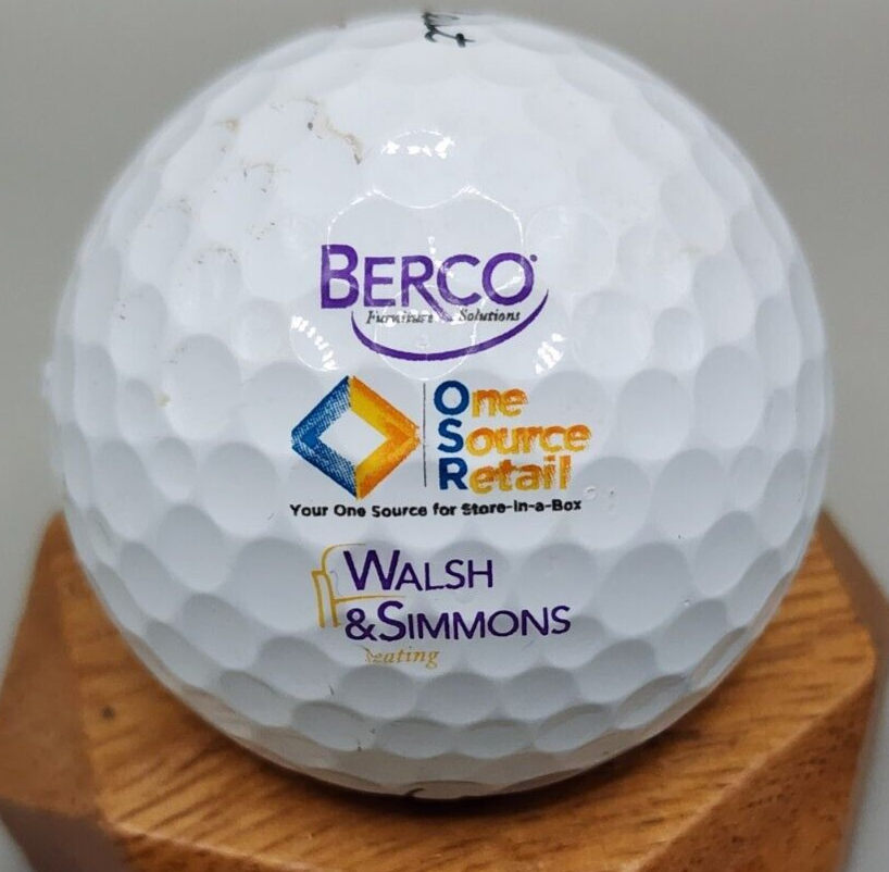 BERCO Logo Golf Ball Titleist Collectors Ball One Source Retail WALSH ...