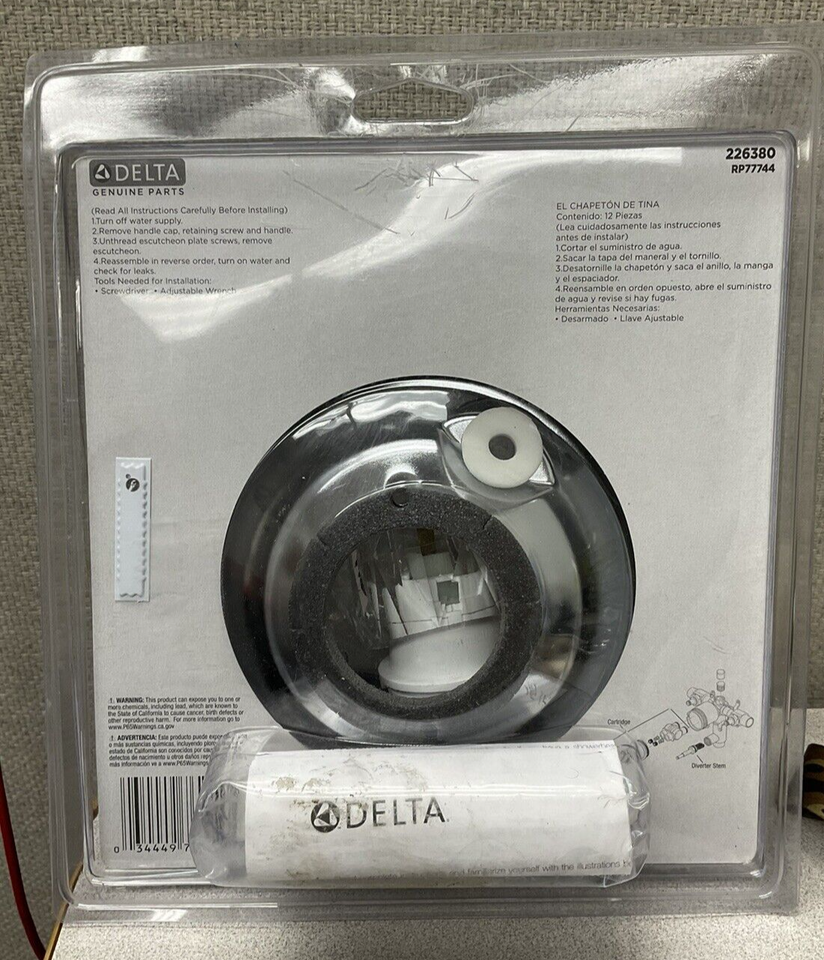 Delta Rebuild Kit Monitor Single Lever Handle Tub Shower Applications ...