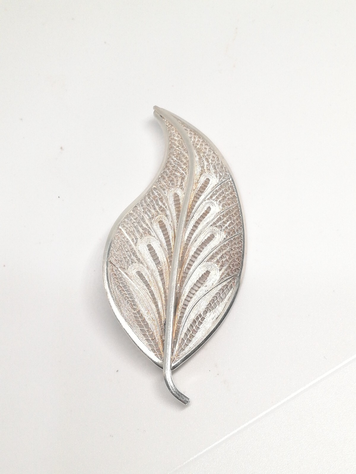 JARA .925 SOLID SILVER WOMEN'S LEAF BROOCH PIN PENDANT. | eBay