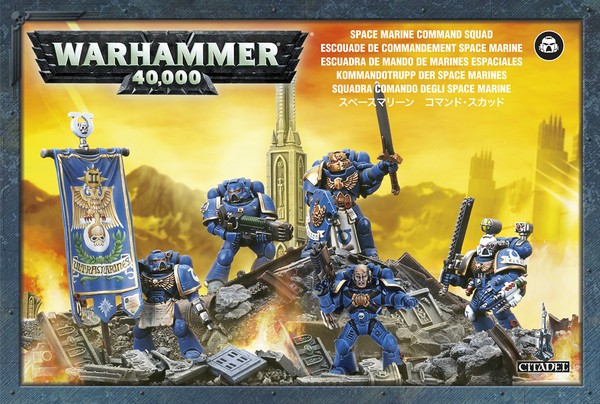 Space Marine Command Squad Warhammer 40k Games Workshop for sale online ...