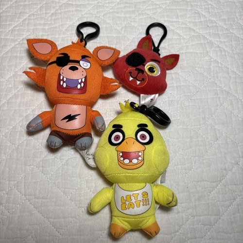Friday Night At Freddy’s FNAF Plush Clips Foxy Chica | eBay