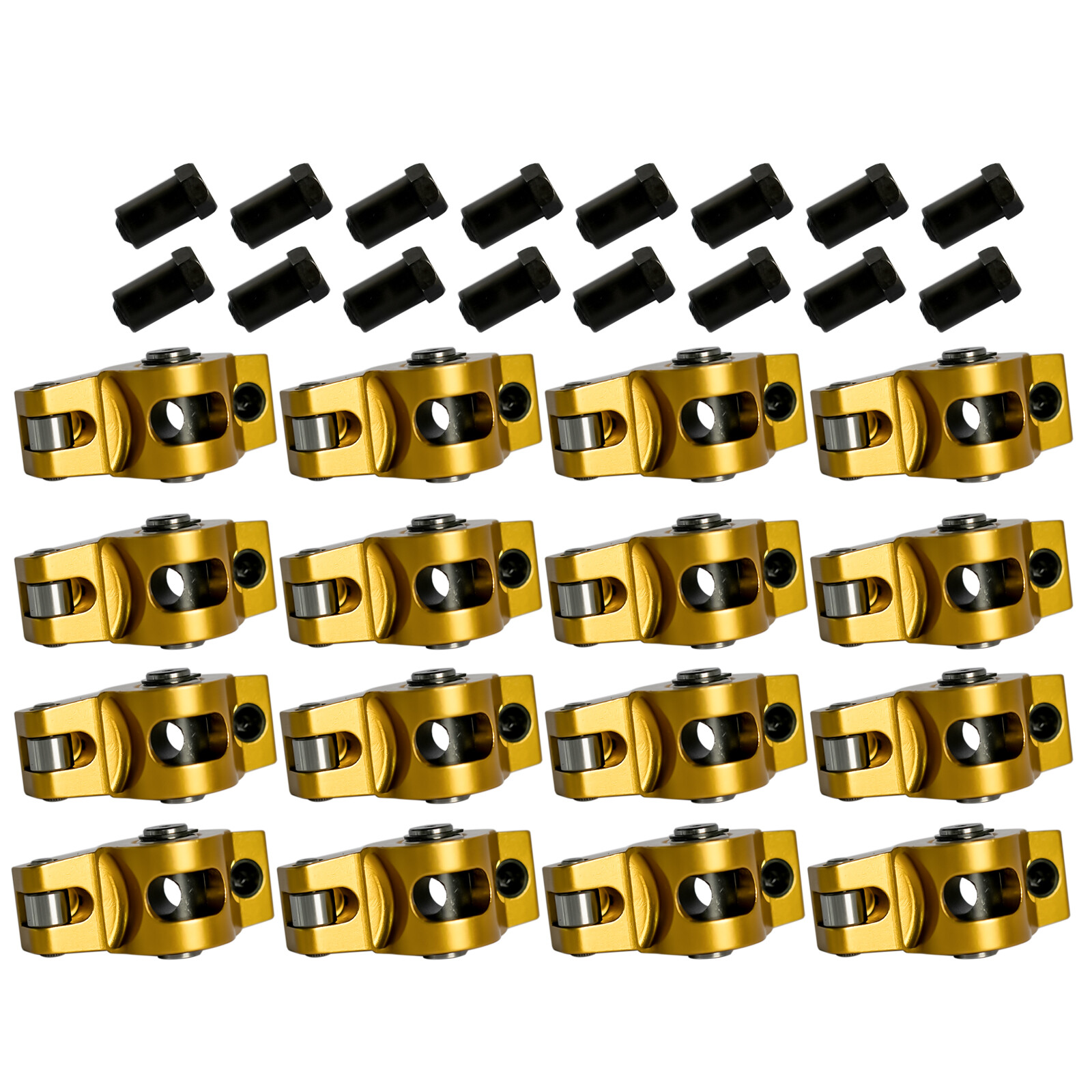 Aluminum Roller Rocker Arms 1.5 Ratio 7/16" Stud Fits Chevrolet SBC 265 ...
