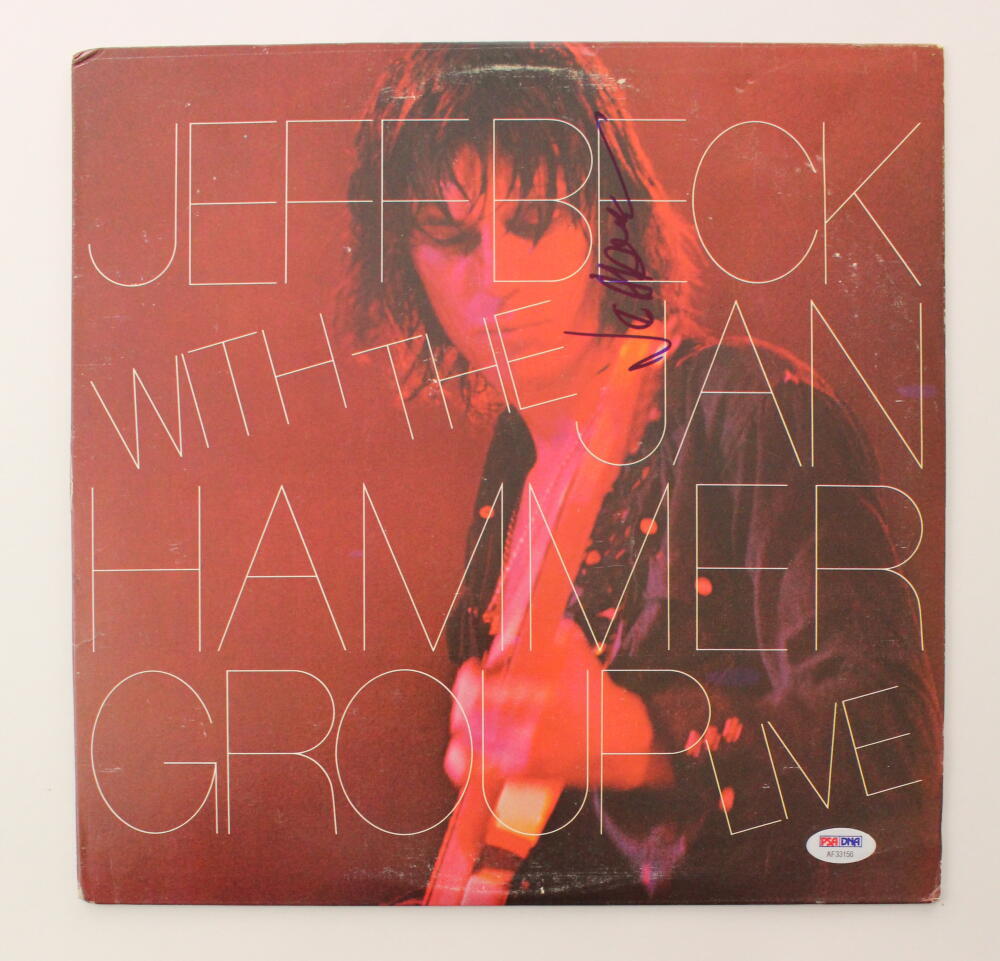 Jeff Beck Signed Autograph Album Vinyl Record with the Jan Hammer Group ...