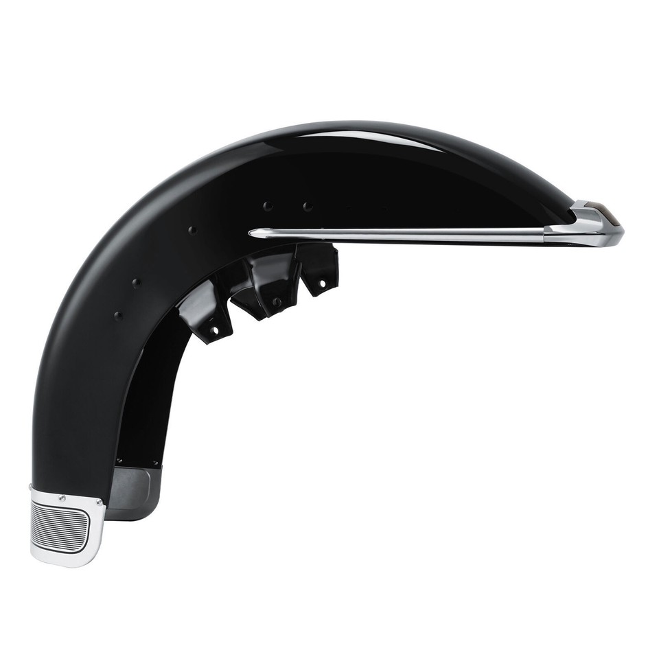 Black Front Fender Light For Harley Touring Electra Tri Glide Road King ...