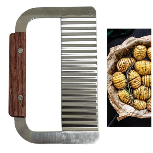 Ripple Cutter Slicer Wavy Potato Dough Veggie Blade Knife Stainless ...
