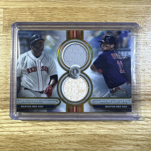 David Ortiz - Rafael Devers 2024 Topps Tribute #DR2-OD Dual Relic ...