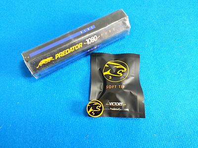 Predator Tip / Chalk Combo- Soft Victory Cue Tip & 5 Pc 1080 Pure Chalk ...