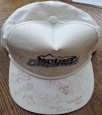 Vintage Mount St Marys Hat Team Signed NCAA Basketball Jim Phelan + 15 ...