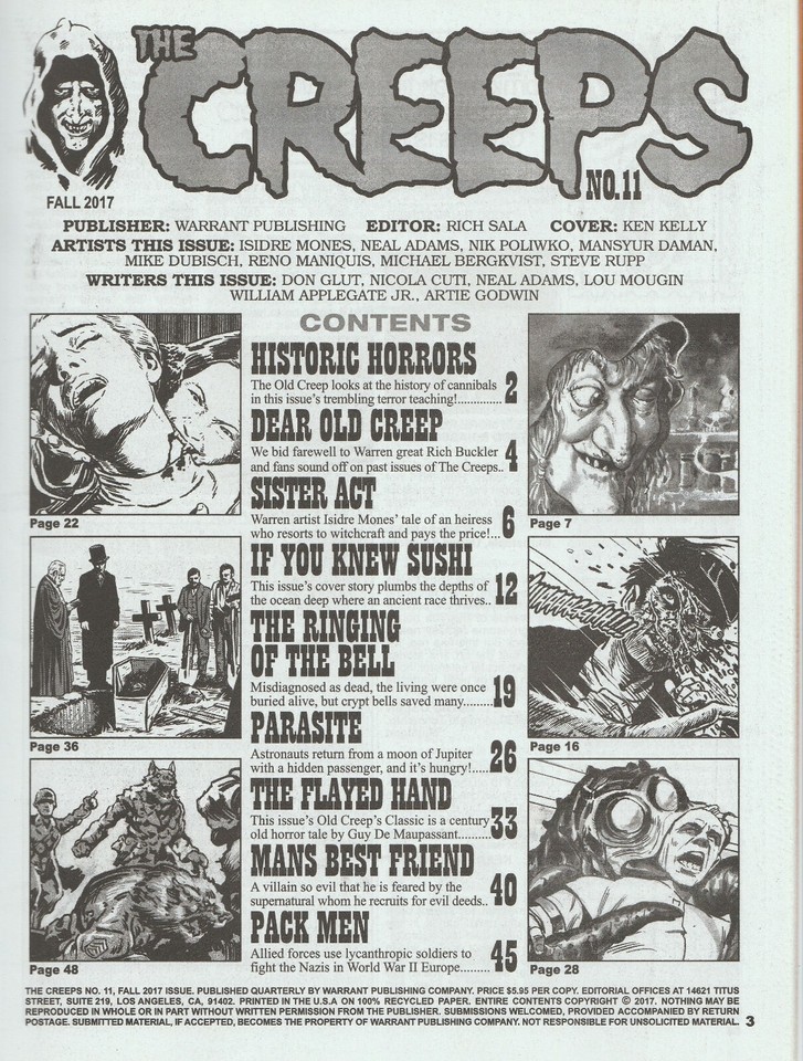 CREEPS MAGAZINE ISSUES #1 - 32 & SHUDDER MAGAZINE 1 - 17 YOU PICK | eBay