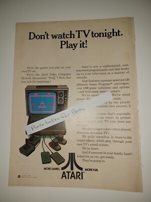 Atari Video Game Console System 1978 Vintage 8x11 Magazine Ad | eBay