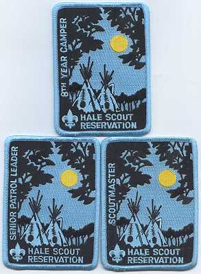 2005 Scoutmaster, SPL, & 8th Year Hale Scout Reservation Camp Patches ...
