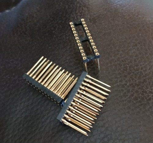 6 ea Mill-Max 110-43-324-41-105000 Gold 24 Pin Wire Wrap Dip Socket SHIPS $2 | eBay