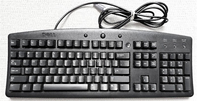 DELL SK8100 CORDED PS2 KEYBOARD PS2 WIRED VINTAGE COLLECTORS BLACK ...