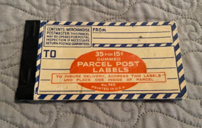 VINTAGE PARCEL POST LABELS GUMMED 4 1/2" X 2 1/2" | eBay
