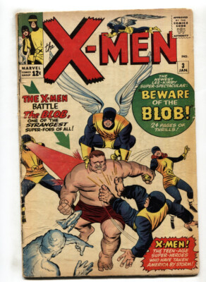 X-MEN #3 comic book-1963-MARVEL COMICS-First BLOB | eBay